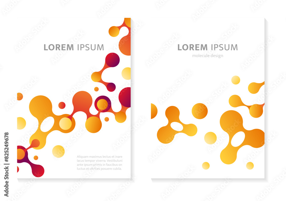 Molecule connection model background. Vector illustration of molecular ...
