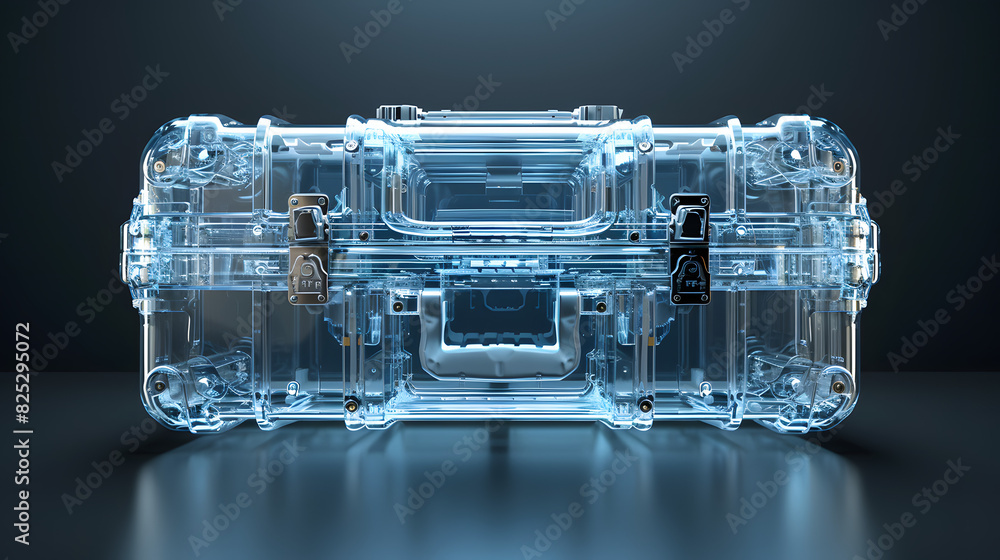 An immersive digital painting depicting the moment an airport scanner ...