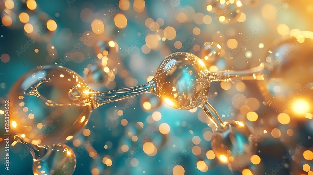 visually captivating 3D scene of insulin molecules actively engaging ...