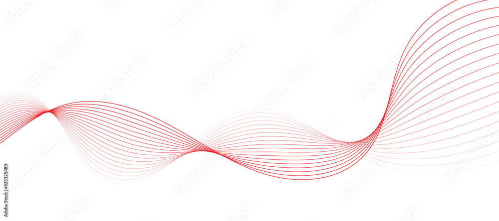 Abstract red waves vector illustration Modern background design Design ...