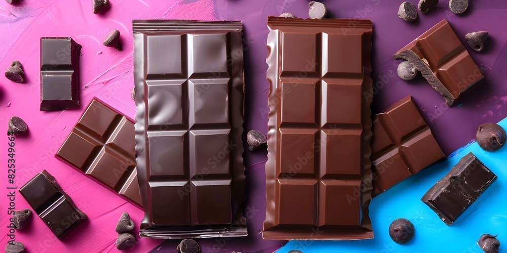 Mockup of candy chocolate bar packaging sachet for branding ...
