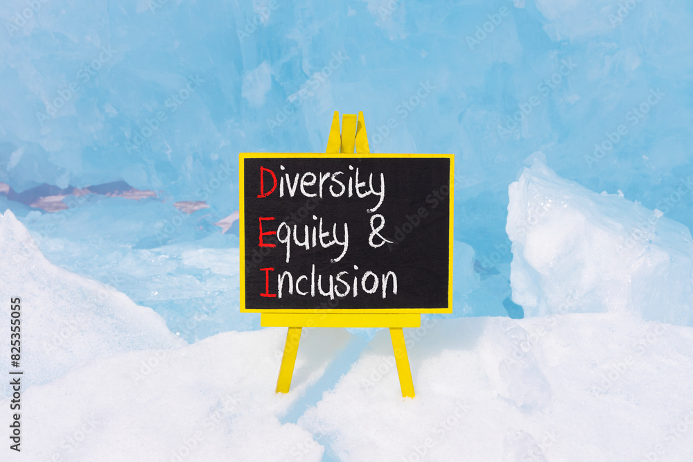DEI diversity equity and inclusion symbol. Concept words DEI diversity ...