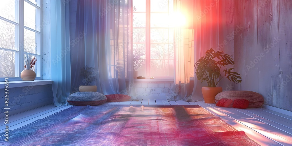 Fotografia do Stock: Virtual cozy living room background for streaming ...