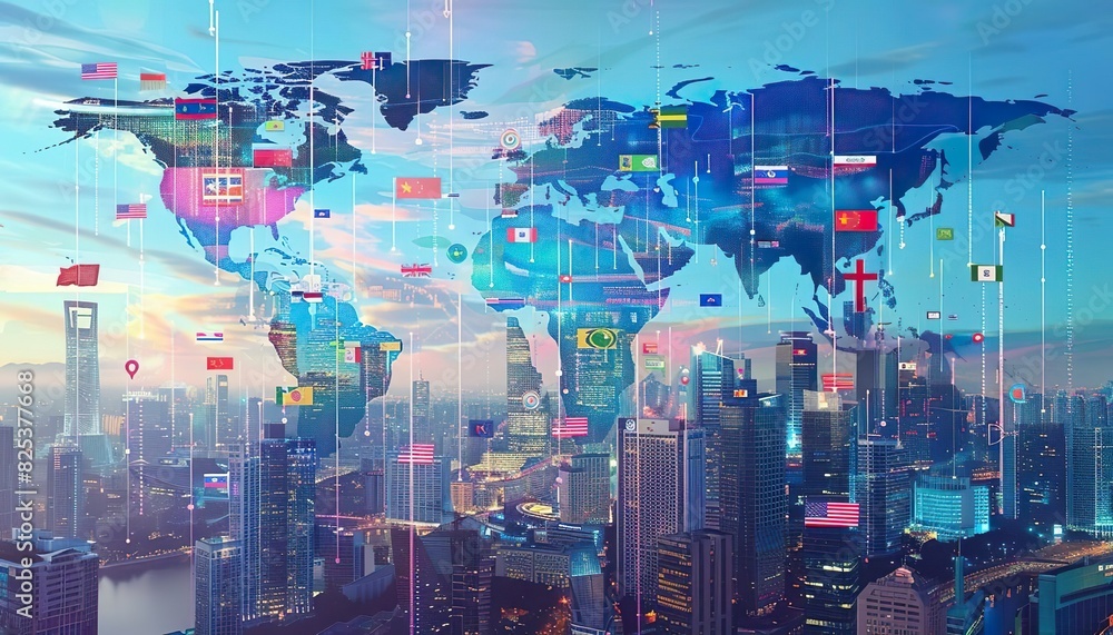 multinational corporation expanding its operations into new countries ...