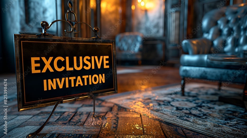 “EXCLUSIVE ACCESS” sign - VIP - Very important - exclusive access ...
