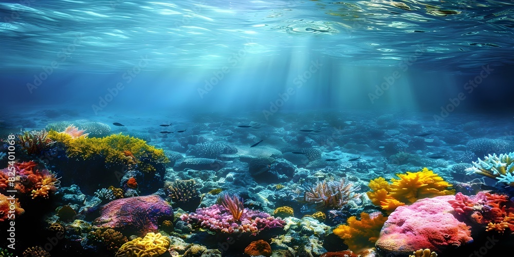 Regulating pH in Oceans to Protect Marine Life and Coral Reefs. Concept ...