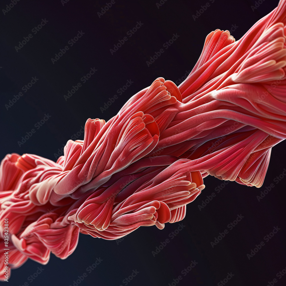 The structure of a muscle cell reveals the intricate process of ...