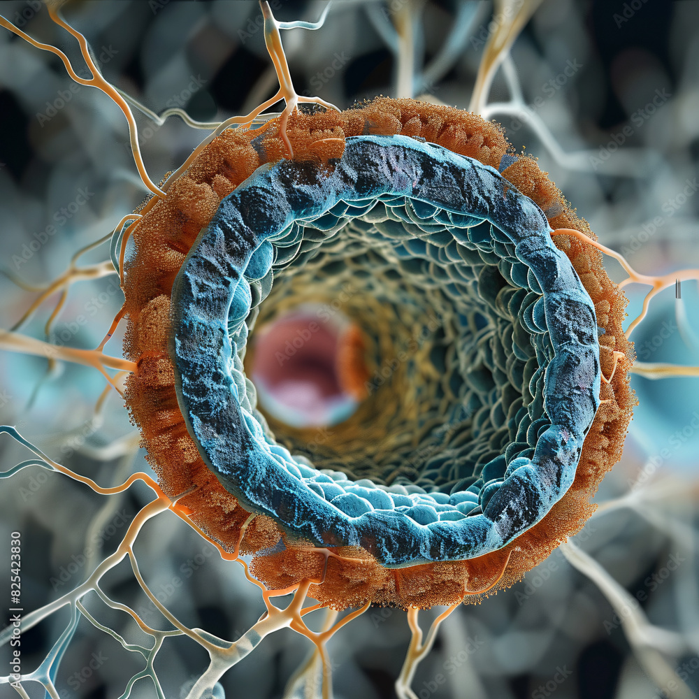 The structure of a muscle cell reveals the intricate process of ...