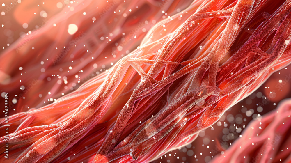 The structure of a muscle cell reveals the intricate process of ...