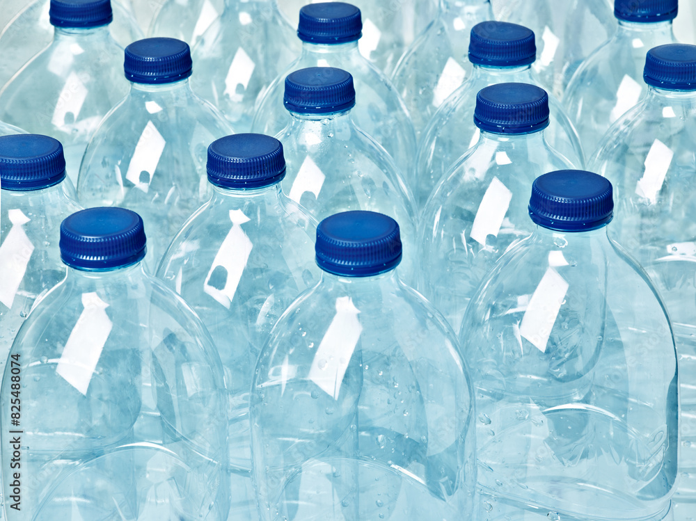 plastic bottle empty transparent recycling container water environment ...