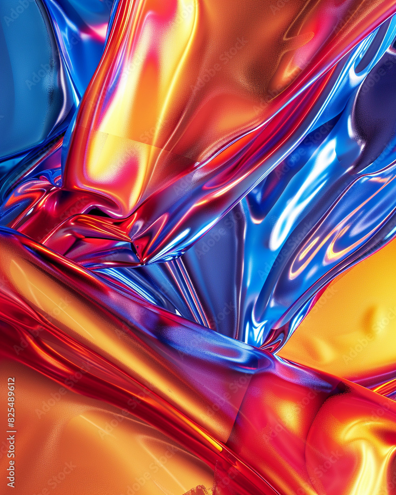 Smooth and Glossy Plastic Background in Vibrant Colors of Red, Blue ...