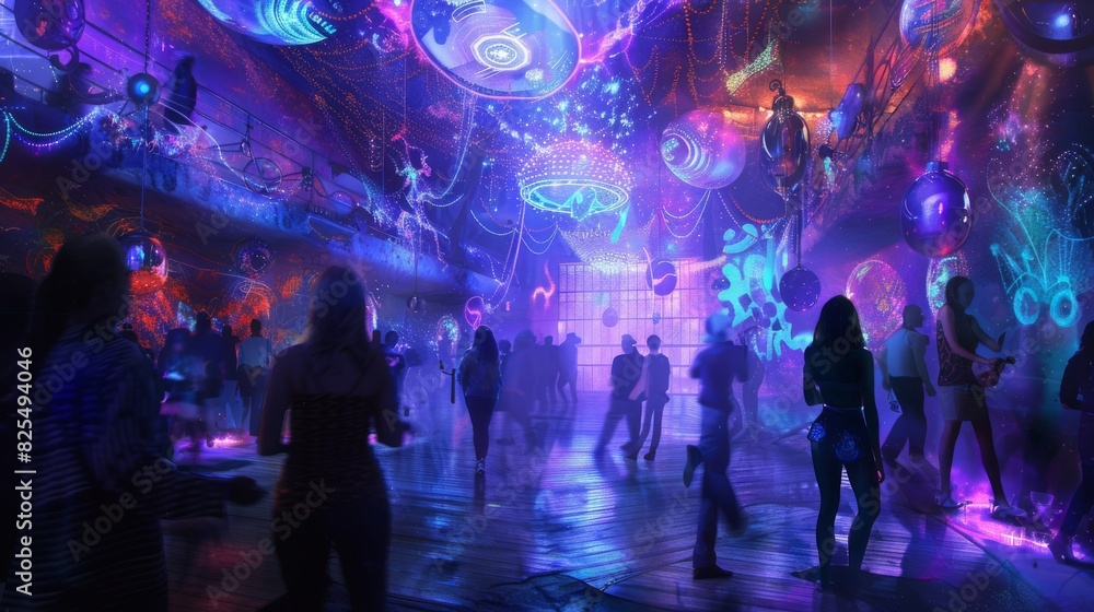 Surreal party environment transporting guests to a world of fantasy and ...