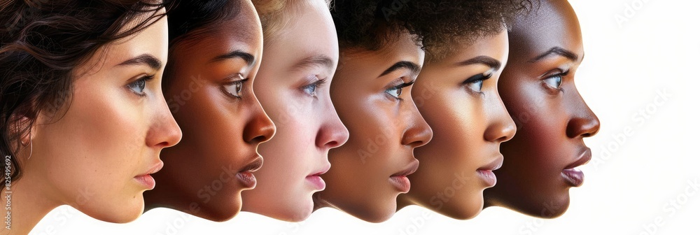 Women Profile. Multi-Ethnicity Diversity of Beautiful Women with ...