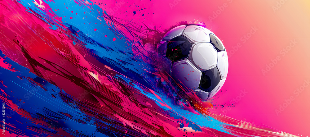 Vibrant Celebration of Euro 2024 Dynamic Artistic Representation of ...
