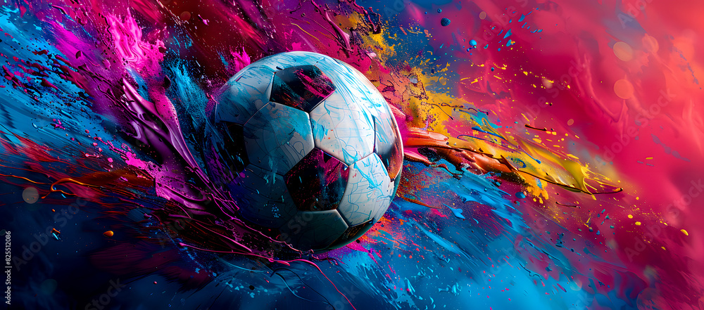 Vibrant Celebration of Euro 2024 Dynamic Artistic Representation of ...