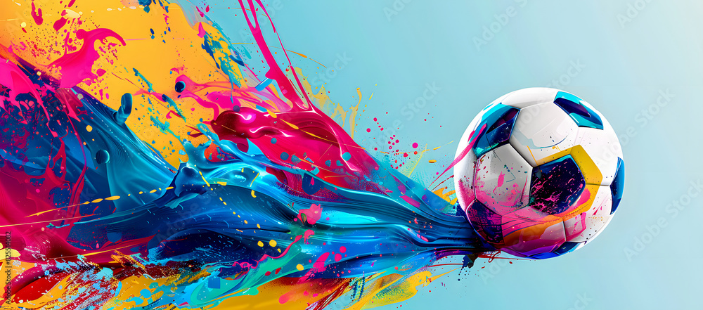 Vibrant Celebration of Euro 2024 Dynamic Artistic Representation of ...