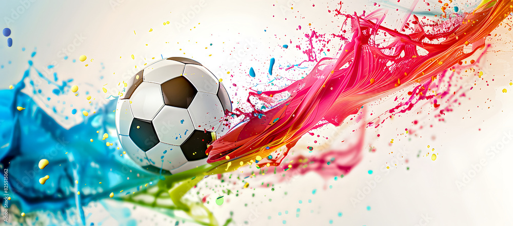 Vibrant Celebration of Euro 2024 Dynamic Artistic Representation of ...