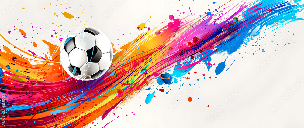 Vibrant Celebration of Euro 2024 Dynamic Artistic Representation of ...