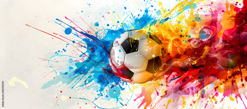 Vibrant Celebration of Euro 2024 Dynamic Artistic Representation of ...