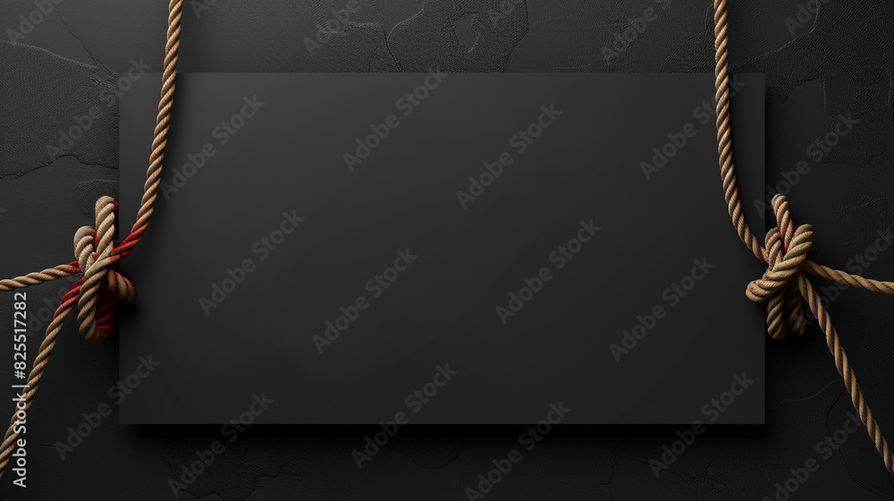 Black banner and wall background electronics rectangle. Blank ...