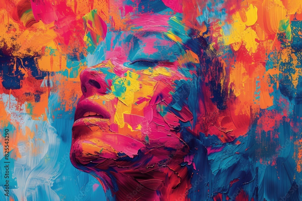 The use of bright, uplifting colors to conceptualize the acceptance ...