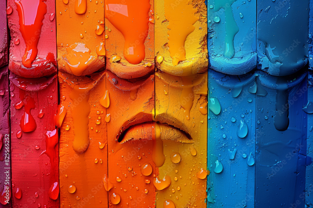 A spectrum of attitudes spanning the range of human emotion, from ...