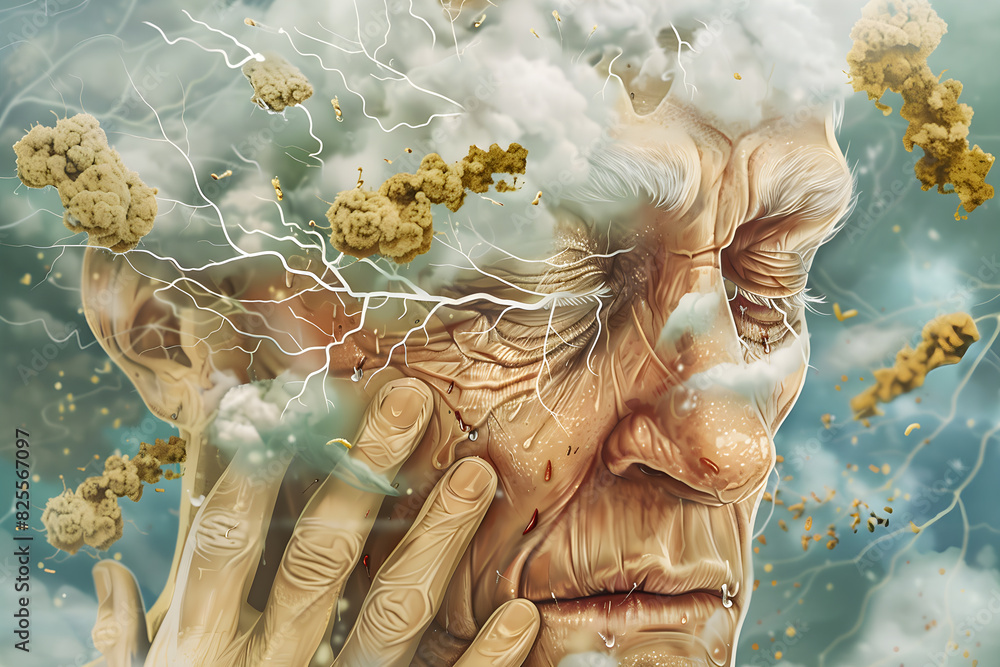 Visual Guide to Zinc Deficiency Symptoms in the Human Body Stock Photo ...