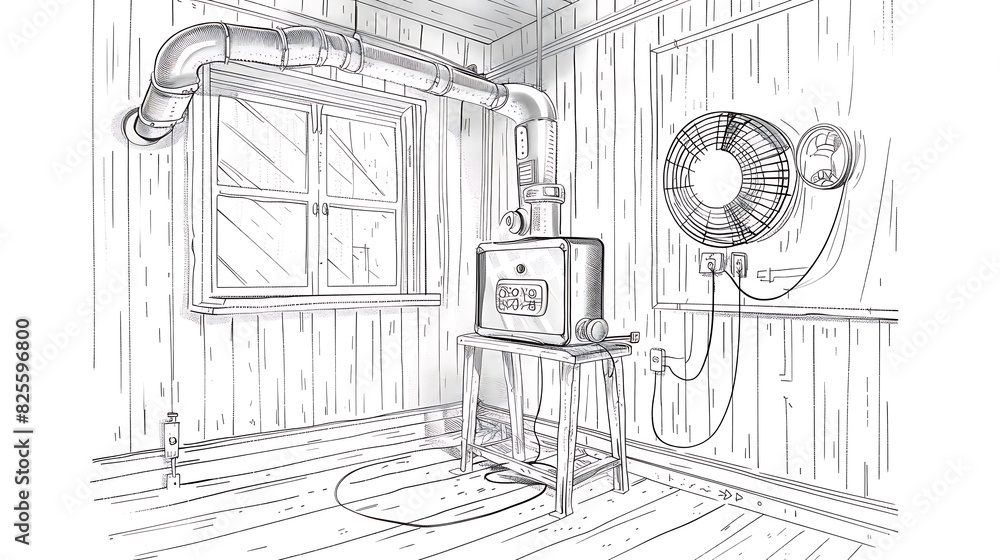 sketch, architecture, house, drawing, design, building, construction ...