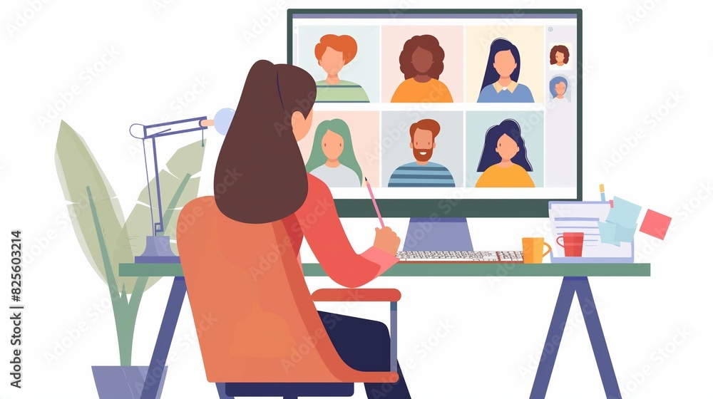 Asynchronous work. Remote workplace. Flexibility at agile workplace ...