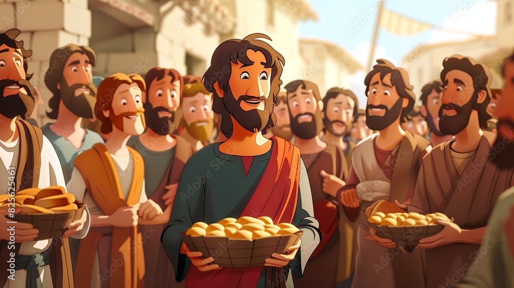 Experience the dramatic transformation in this cartoon illustration as ...