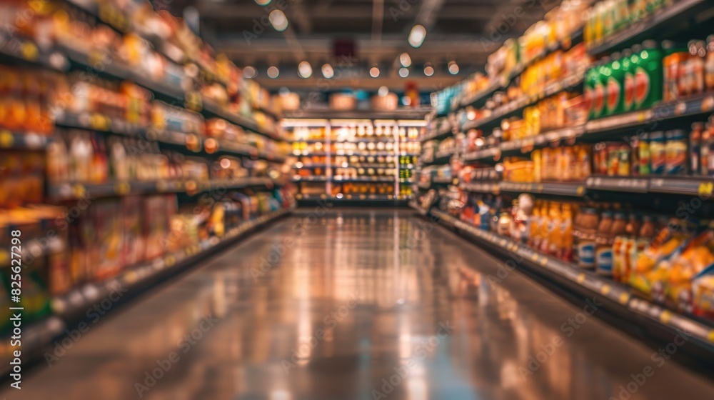 Interior of a grocery store displaying fully stocked shelves Idea of ...