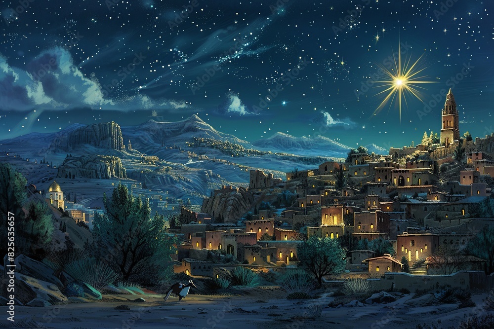 Witness the stark contrast in this dramatic cartoon illustration as ...