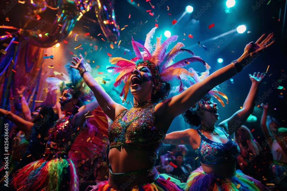 6. Create a dynamic image of drag queens performing on stage in a ...