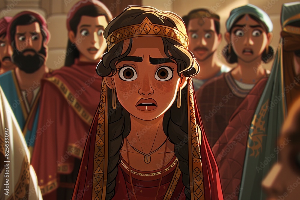 Experience the heartwarming cartoon where Queen Esther rallies her ...