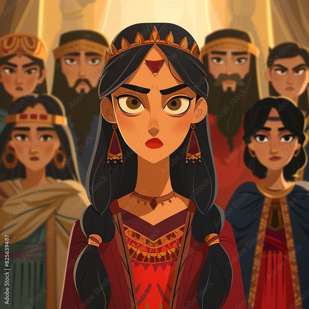Experience the heartwarming cartoon where Queen Esther rallies her ...