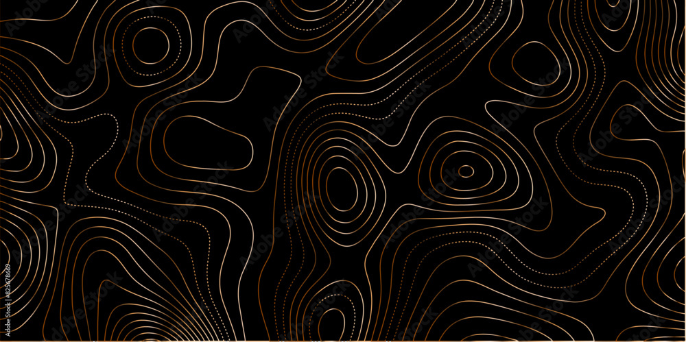 Abstract wave paper curved reliefs background. Vector geographic ...