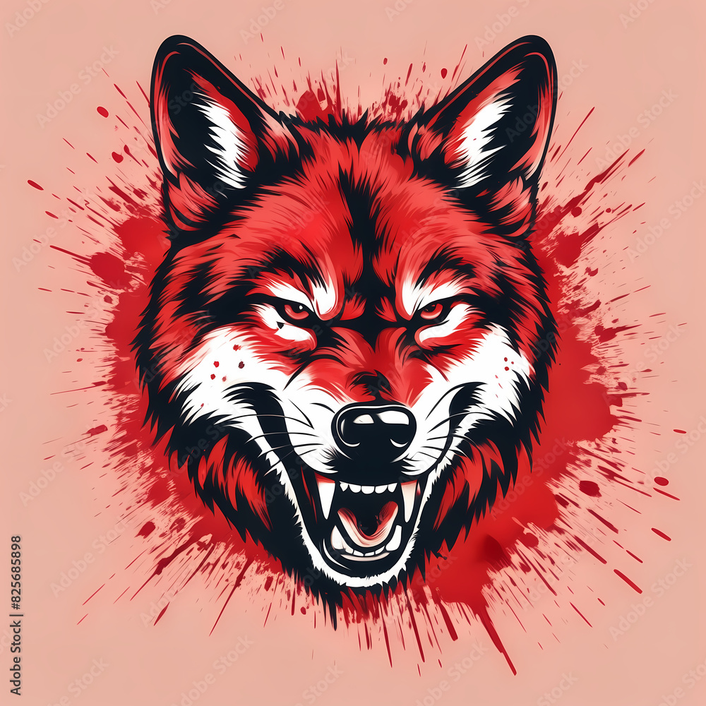 Dingo head illustration captures the spirit of Australia's native ...