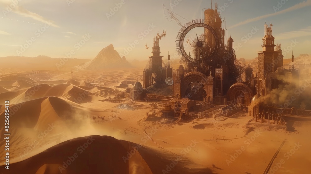 Discover the secrets of a steampunk desert with a mesmerizing map ...