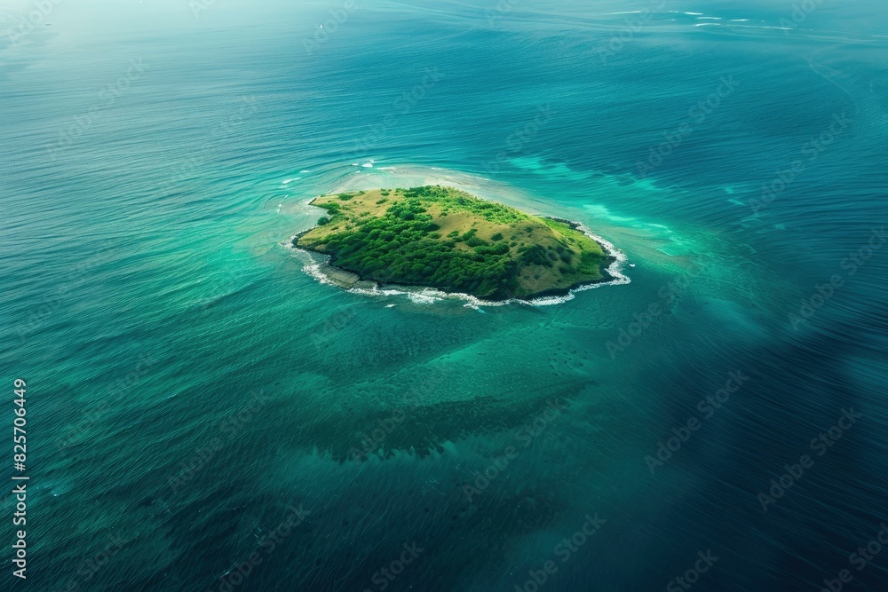 Captured from the bird's eye view of a plane, this photo reveals a ...
