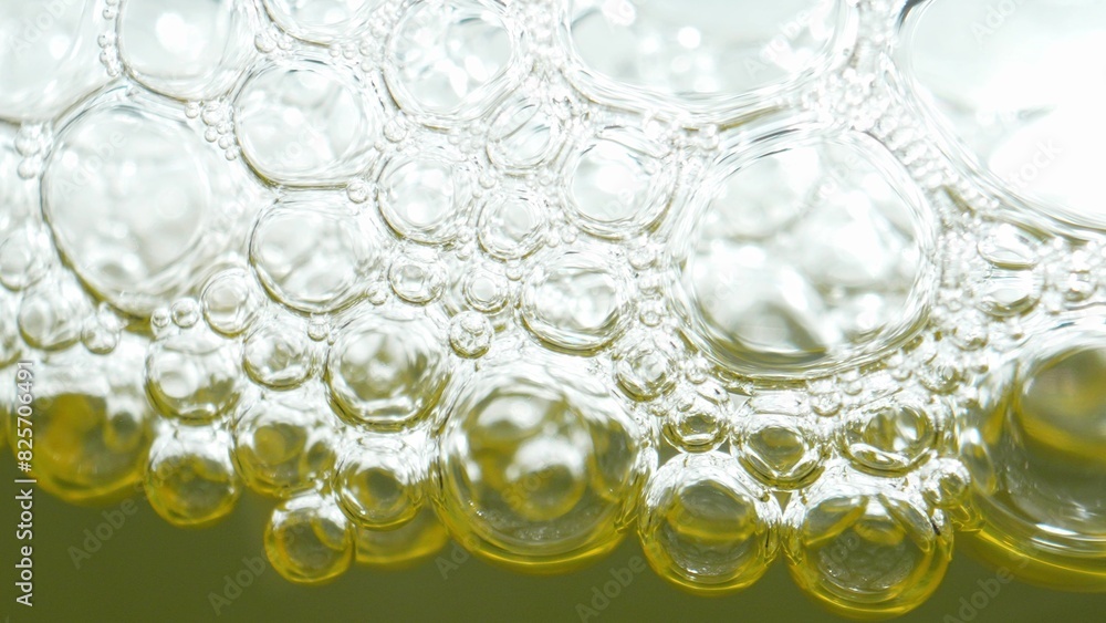 Experience the microscopic beauty of foamy urine as it froths and ...