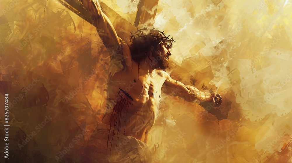 Despite the agony there is a sense of profound peace as Jesus hangs on ...