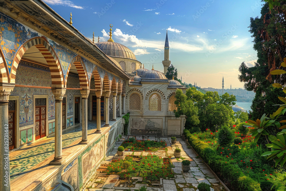Topkapi Palace in Istanbul with its grand courtyards and Ottoman ...