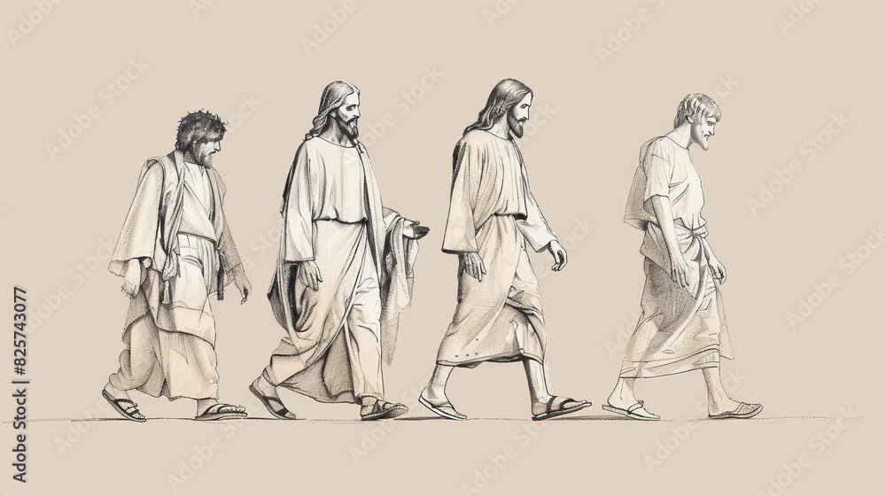 Leadership and Instruction: Jesus Walking with Disciples, Biblical ...