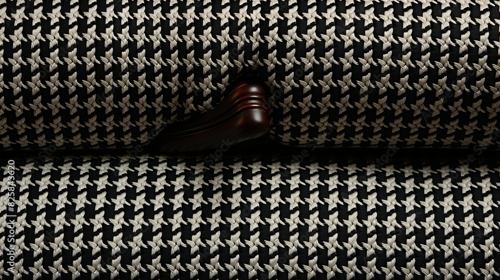 Classic houndstooth fabric pattern in shades of gray and black ...