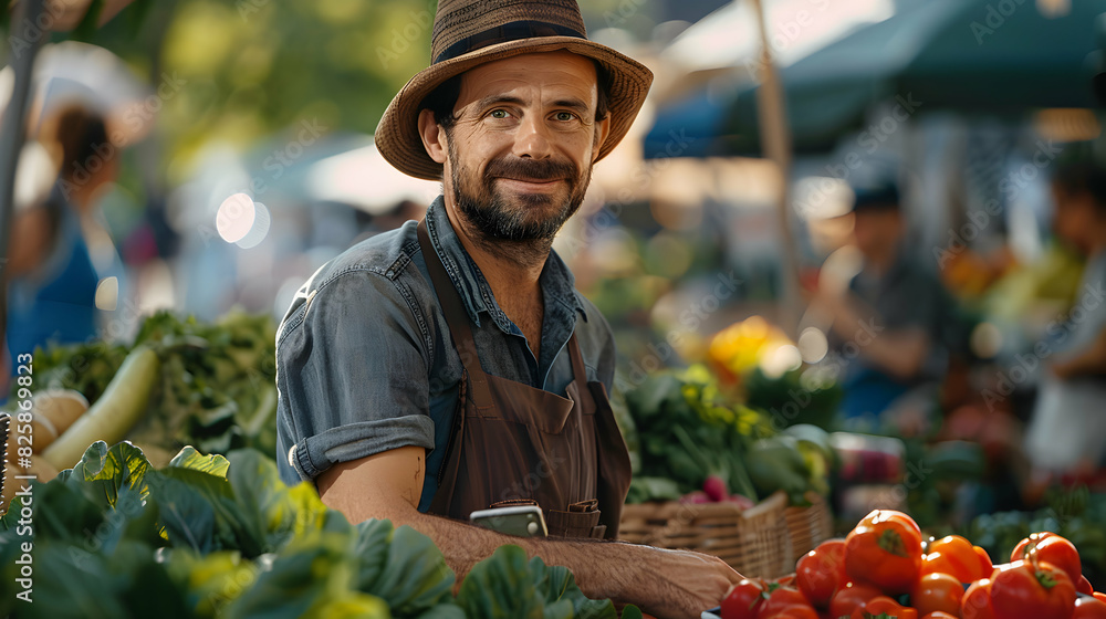 Authentic Market Vendor Interaction: Tourists Connecting with Local ...