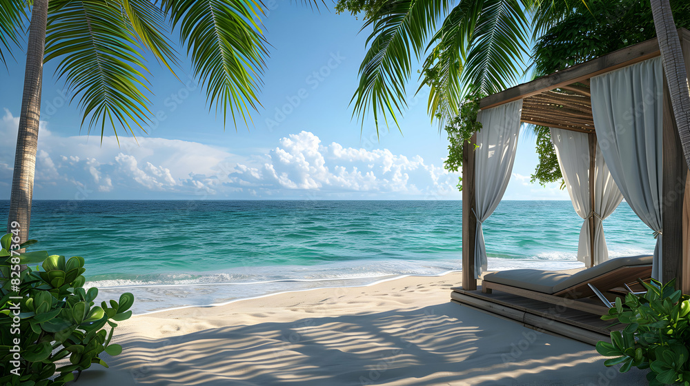 Exclusive Private Beach Cabana: Symbol of Relaxation and Exclusivity at ...
