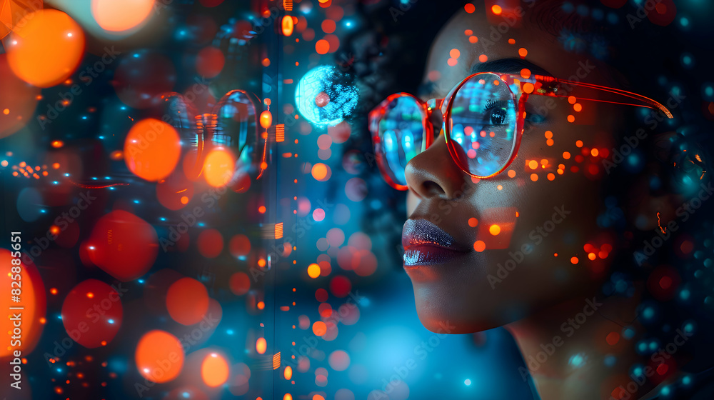 An interactive creative brainstorming session captured with vibrant ...