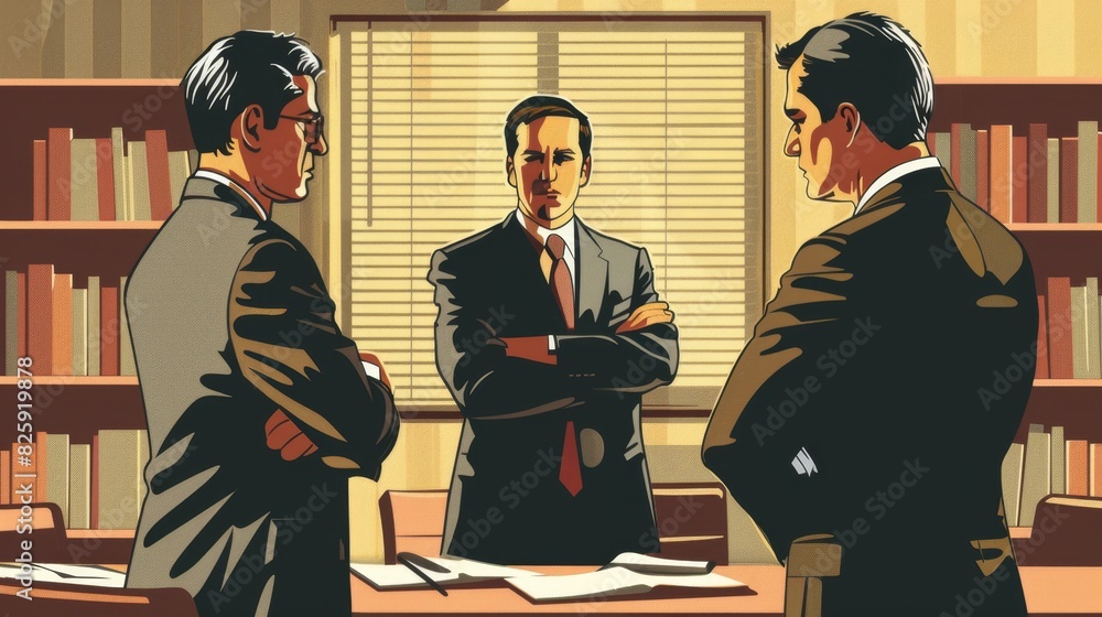 Lawyers Resolving Divorce Dispute and Property Division for Quarrelling ...