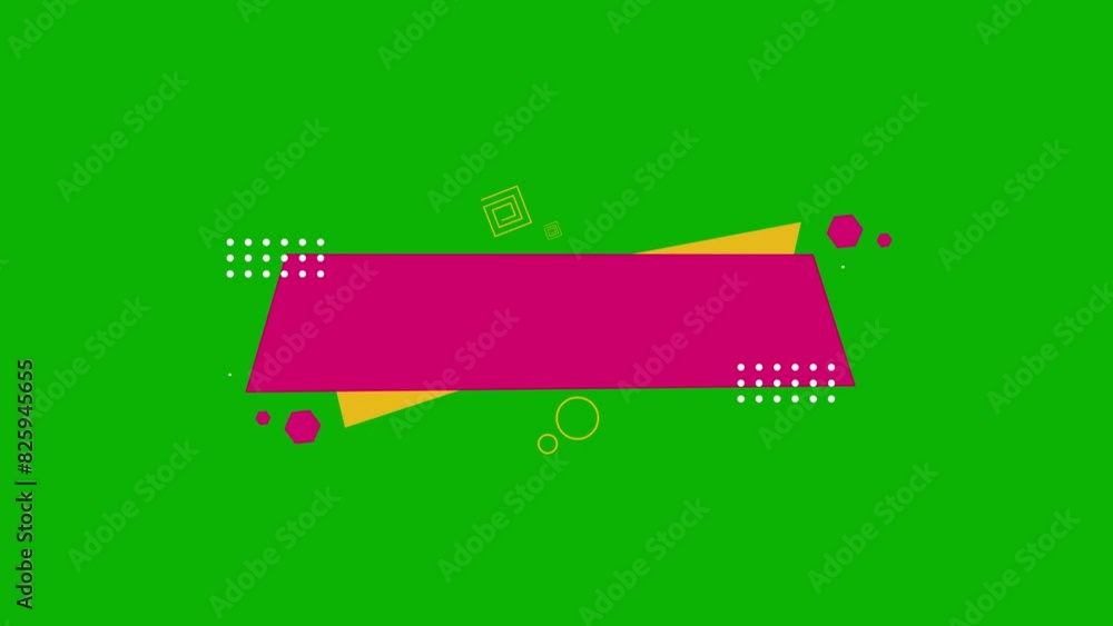 Colorful text boxes banner, abstract horizontal appearing badges ...