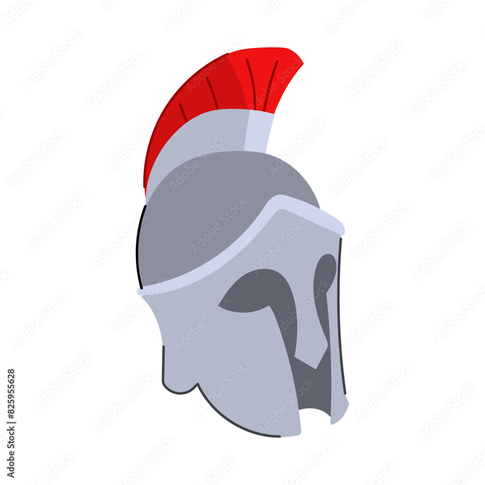 rome spartan helmet cartoon. silhouette trojan, gladiator centurion ...